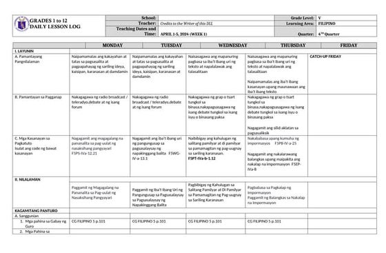 Semi detailed lesson plan | PDF