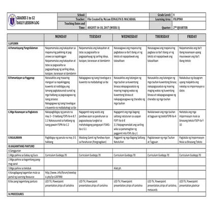 Grade 5 DLL Filipino Q2 Week 1.docx