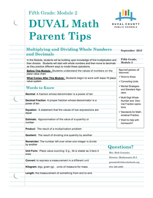 Grade 5 module_1 | PDF