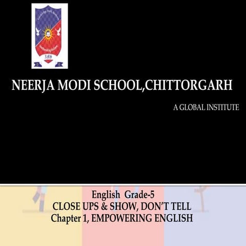GRADE 5th CHAPTER1 CLOSE UPS & SHOW DON'T TELL.pptx