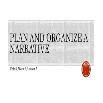 Grade 5, unit 5, week 2, lesson 7 | PPTX | Screenwriting | Content ...