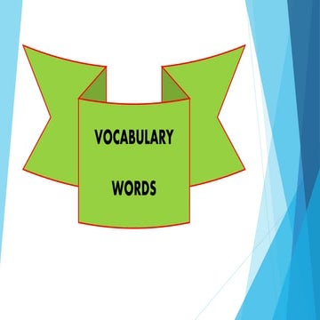 1-4 VOCABULARY | PPT