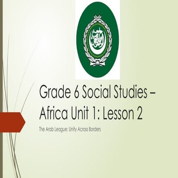 Social Studies Grade 6 Africa Unit 1 Lesson 3 .pptx
