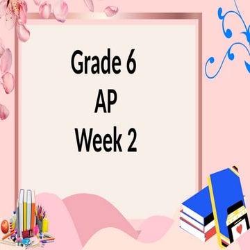 Grade 6 Araling panlipunan week 1 of Calbayog City Division, calbayog ...