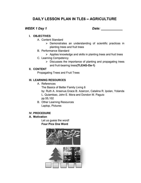 Tle6 q1 mod1_planting_and_propagating_trees_and_fruit-bearing_trees ...