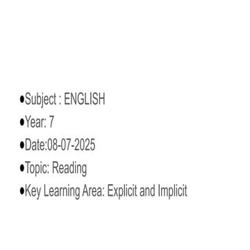 Grade 6 Explicit_Implicit.pptxPEA paragraph to analyse | PPTX