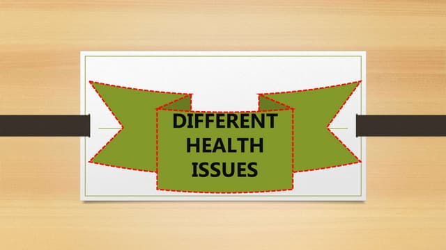Personal health issues and concerns health6 | PPTX
