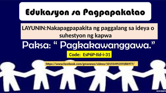 DEVICES- EsP 6, Q2, WK7, DAYS 1-5 - Pagmamalasakit sa Kapuwa - Copy.pptx