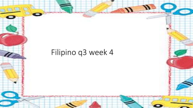GRADE 4 FILIPINO LESSON PLAN | DOC