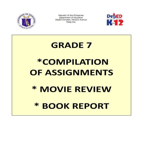 Grade 7 Assignments Compilation | DOCX | Geology | Science