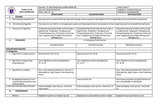Lesson plan in_araling_panlipunan_7 | PDF