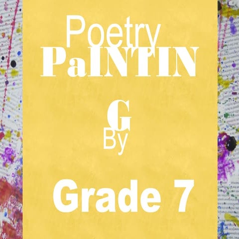 Grade 7 Poetry Painting | PPT