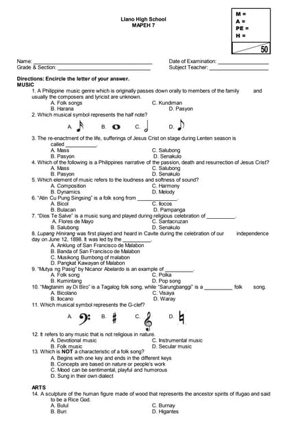 Physical Education Grade 7 quarter 1 lesson 1 2 ARNIS | PDF | Education