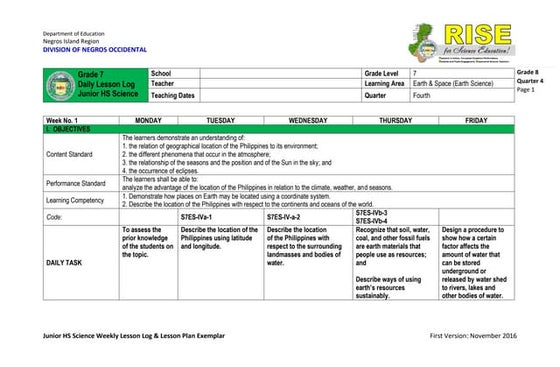 Q2-Daily Lesson Plan-SCIENCE-Grade-9.doc | Chemistry | Science