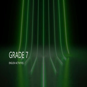 GRADE 7 QUIZ learning assessments sample | PPT