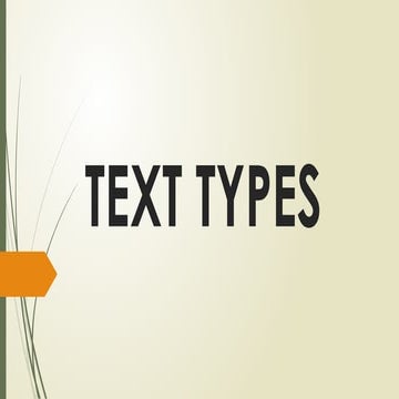 Text Types | PPT
