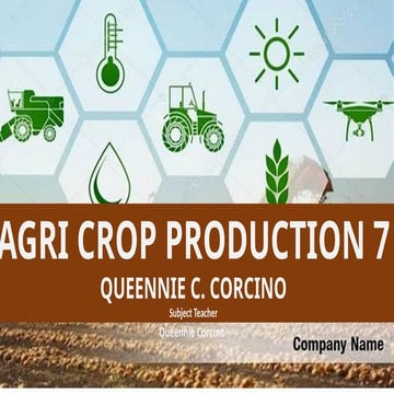 Grade 7/8 Exploratory Agri Crop Production | PPTX