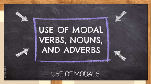 MODALS | PDF