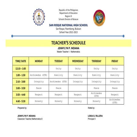 GRADE 8 - TEACHER'S PROGRAM and INDIVIDUAL SCHEDULE.docx