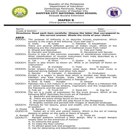 Grade 8 3rd quarter.docx muartsspehealth | PDF