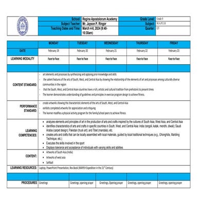 Grade 8 Arts learning plan 3rd grading.docx