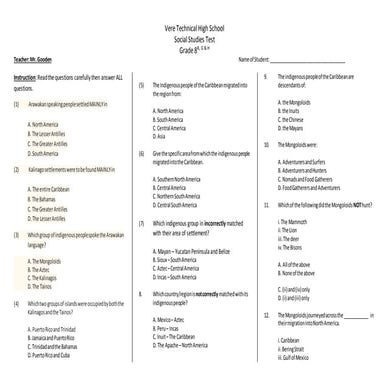 Grade 8 b class test 2 | DOCX