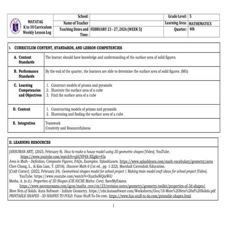 GRADE 6 NETS OF SOLID FIGURES, DEFINITION, AND REAL-LIFE EXAMPLES | PPTX