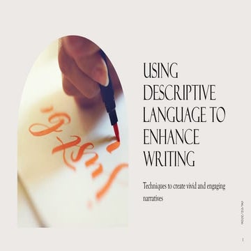 descriptive paragraph writing powerpoint.ppt