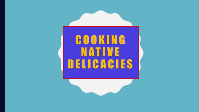 Zamboanga peninsula delicacies | PPTX