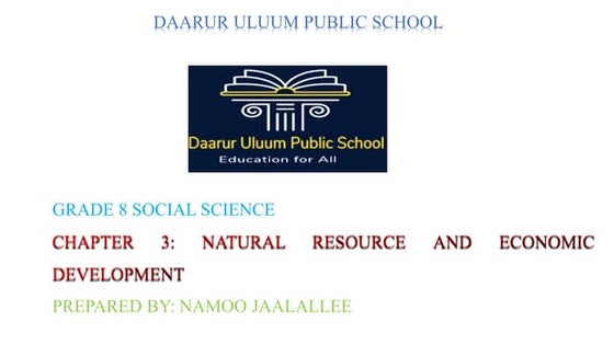 RESOURCES CLASS 8 | PPTX