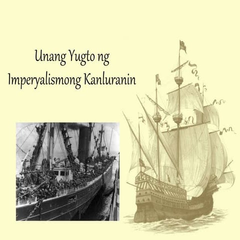 Grade 9 ap - unang yugto ng imperyalismong kanluranin | PPTX