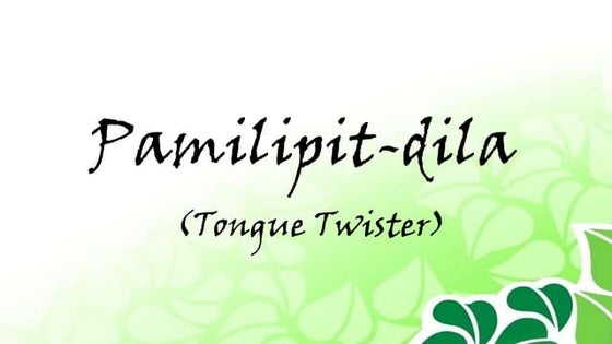 Ako si Jia Li, Isang ABC kaya naman isaalang alang | PPTX