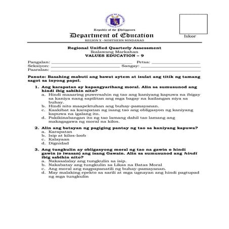 Grade 9 - Values Education 2Q RUQA FINAL QUESTIONS.pdf