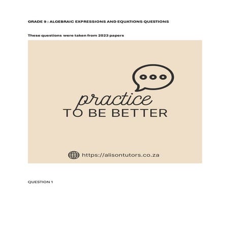 GRADE 9 ALGEBRAIC EXPRESSIONS AND EQUATIONS 2023.pdf