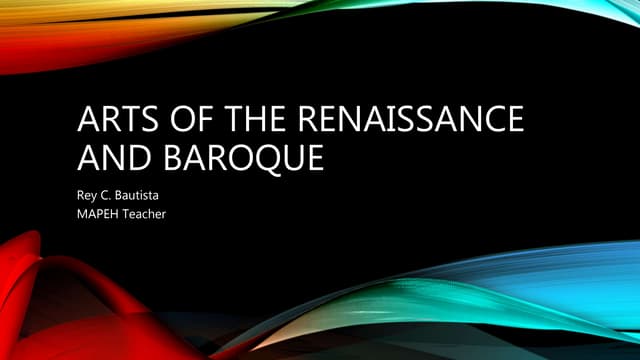 Artworks and Artists of Renaissance and Baroque Period | PDF