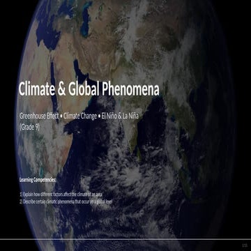 Global Warming.pptx Science grade 9 quarter 3 | PPTX
