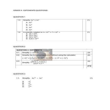 GRADE 9 EXPONENTS PRACTICE QUESTIONS.pdf