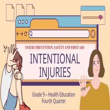Intentional Injuries (Health Quarter 4) MAPEH 9 | PPTX