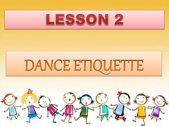 Q2 P.E. 9.pptx. Social dance and Dance etiquette | PPTX