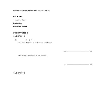 Comprehensive Grade 9 Mathematics Questions on Financial Math ...