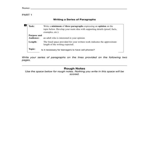 Grade 9 osslt diagnostic | PDF
