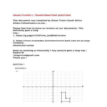 Grade 9 Paper 2 Transformations Questions (2).pdf