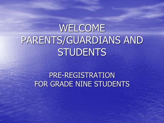 Grade 9 2017-2018 | PPT