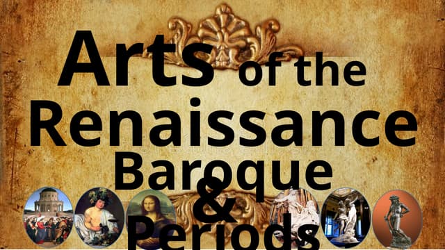 Arts of the Renaissance and Baroque Period MAPEH 9 | PPTX
