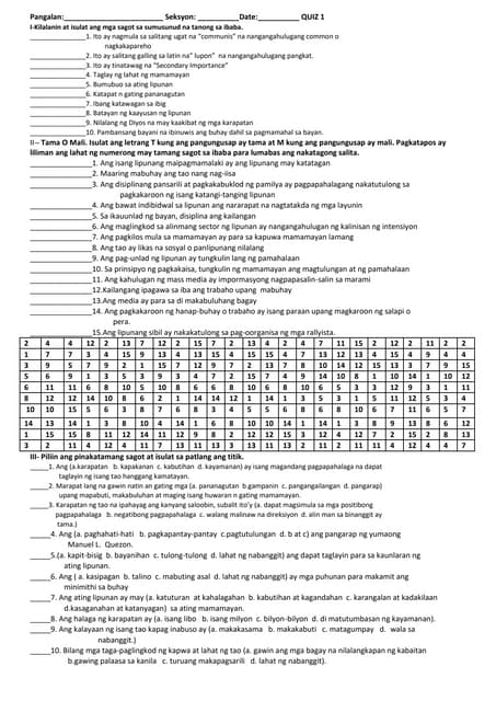 Ap 7 3rd quarter exam | DOCX