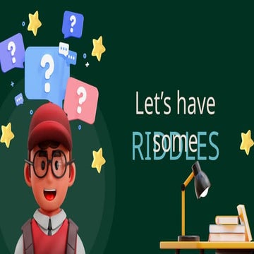 Grade9 Riddles Presentation Quiz Riddles | PPTX