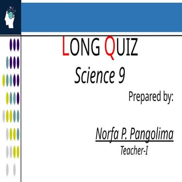 grade 9 science q1 quiz.pptx science quiz | PPTX
