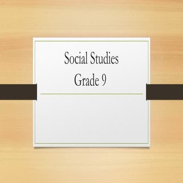 Grade 9 – Social Studies - Weather and Climate 3 -- Types of Climate ...