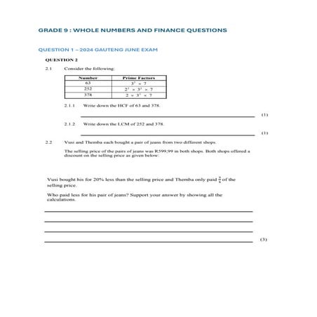 GRADE 9 WHOLE NUMBERS AND FINANCE QUESTIONS.pdf