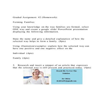 Graded assignment #2 (homework)forming families using yo | PDF